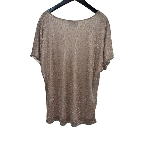 Adrienne | Dresses | Nwt Adrienne Angle Front Shift Dress Taupegold ...